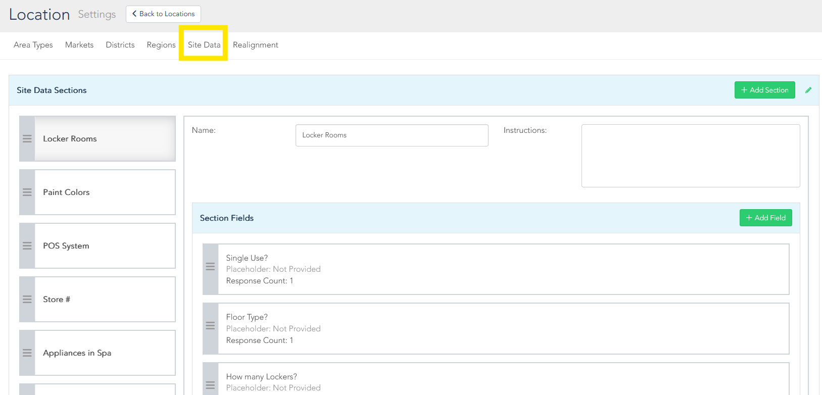 Location - Site Data – Woven